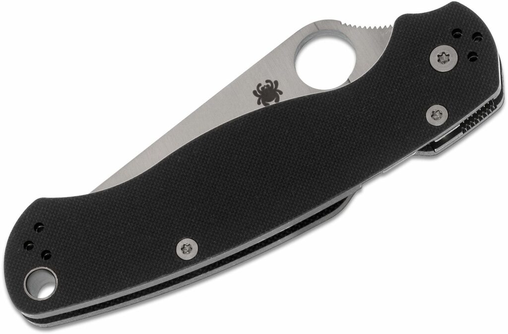 Spyderco Para Military 2 Plain Edge Black G10 - Weapons World