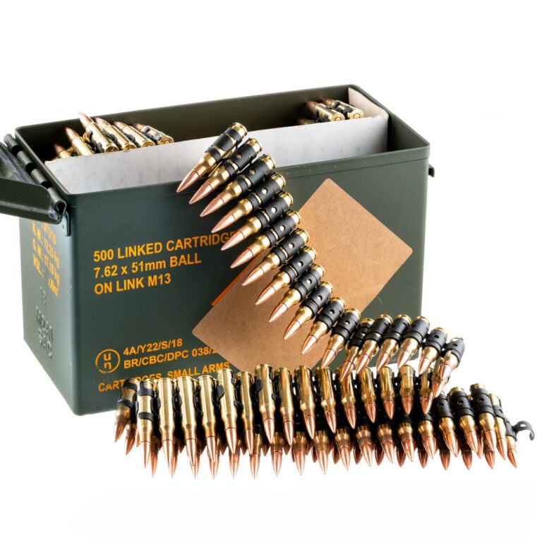 Winchester M80 Ball 7.62x51mm NATO Linked Lake City Ammunition ...