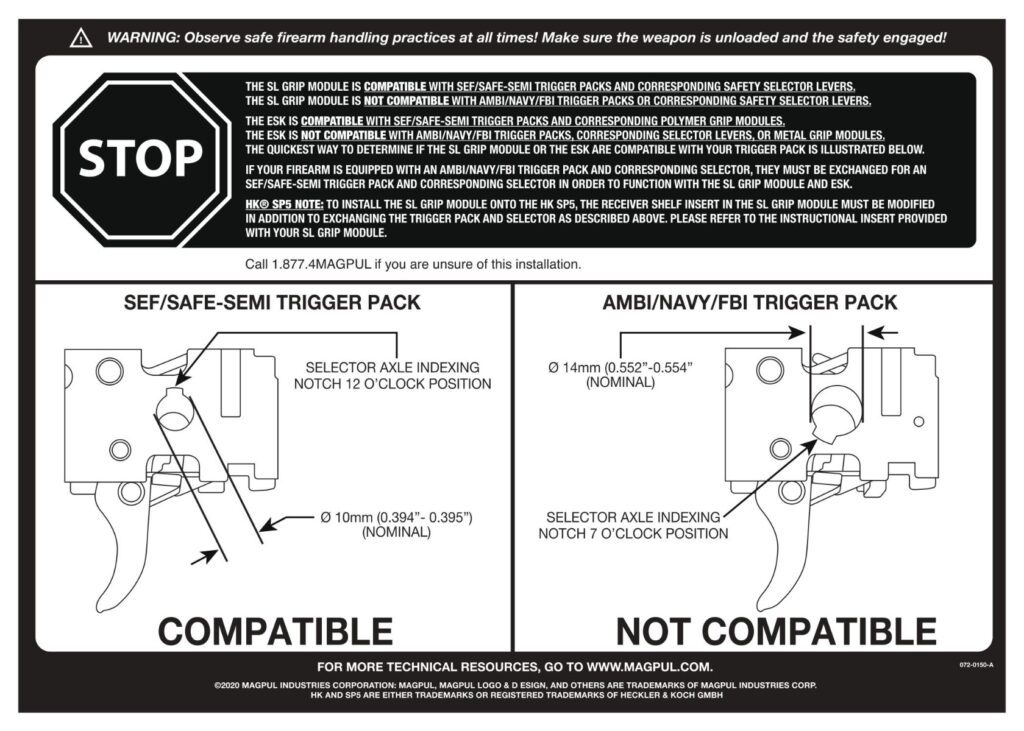 HK Selector Kit Magpul ESK MP5 HK94 - Weapons World